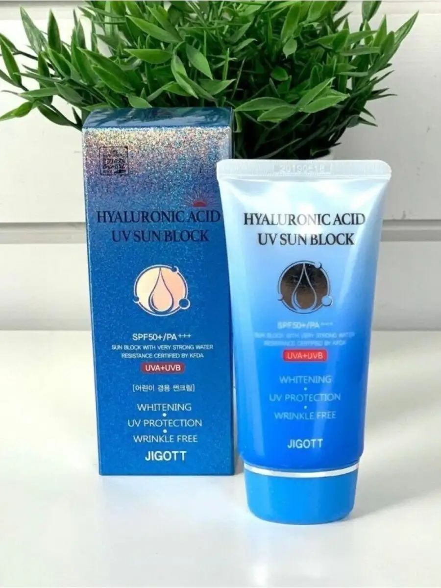 Hyaluronic Acid Uv Sun Block 50 PA Jigott 162974974 Wildberries